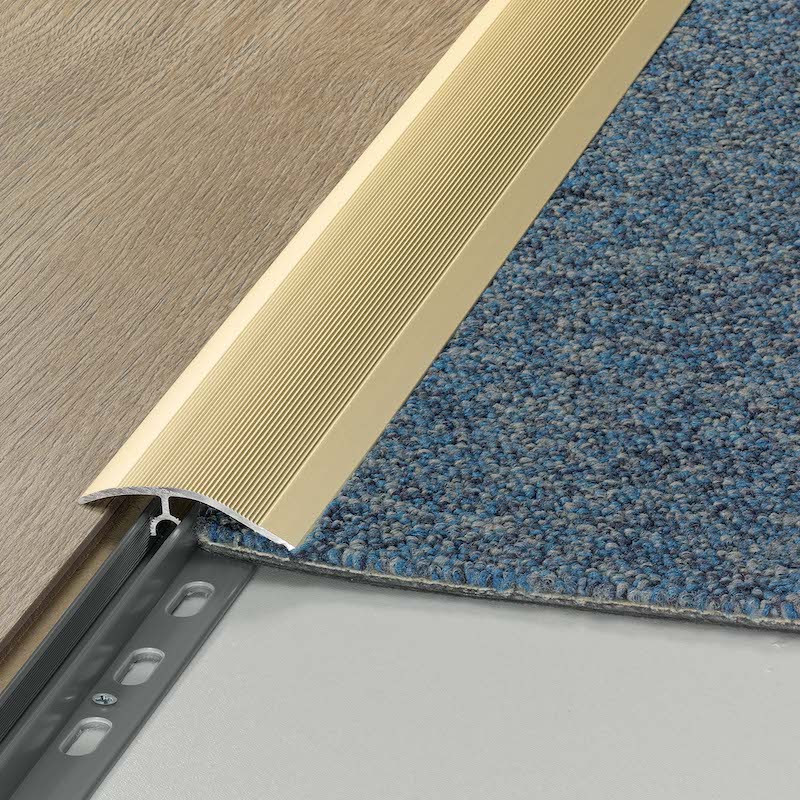 Profil d'adaptation à clipper 90cm alu sahara parquet et stratifié Ep 7 ...